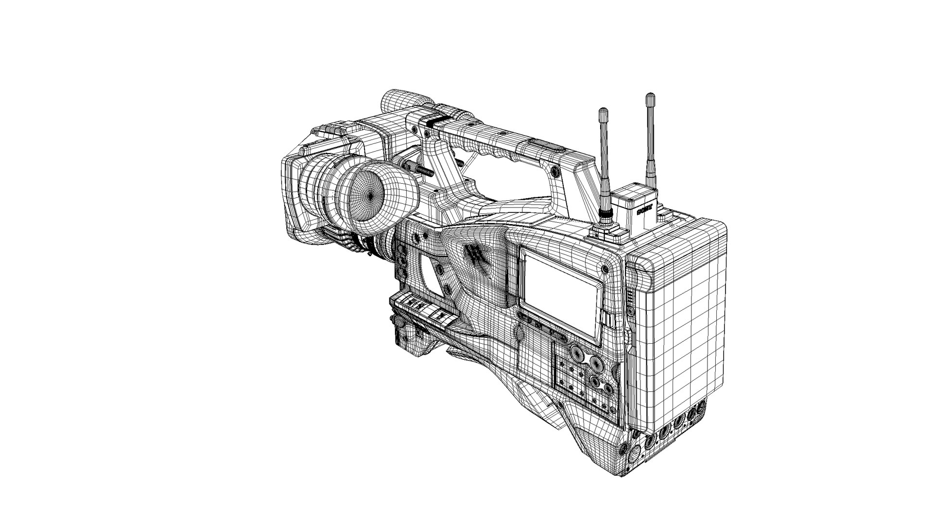 Sony PXW 4000 Camcoder PBR Model - TurboSquid 2338012
