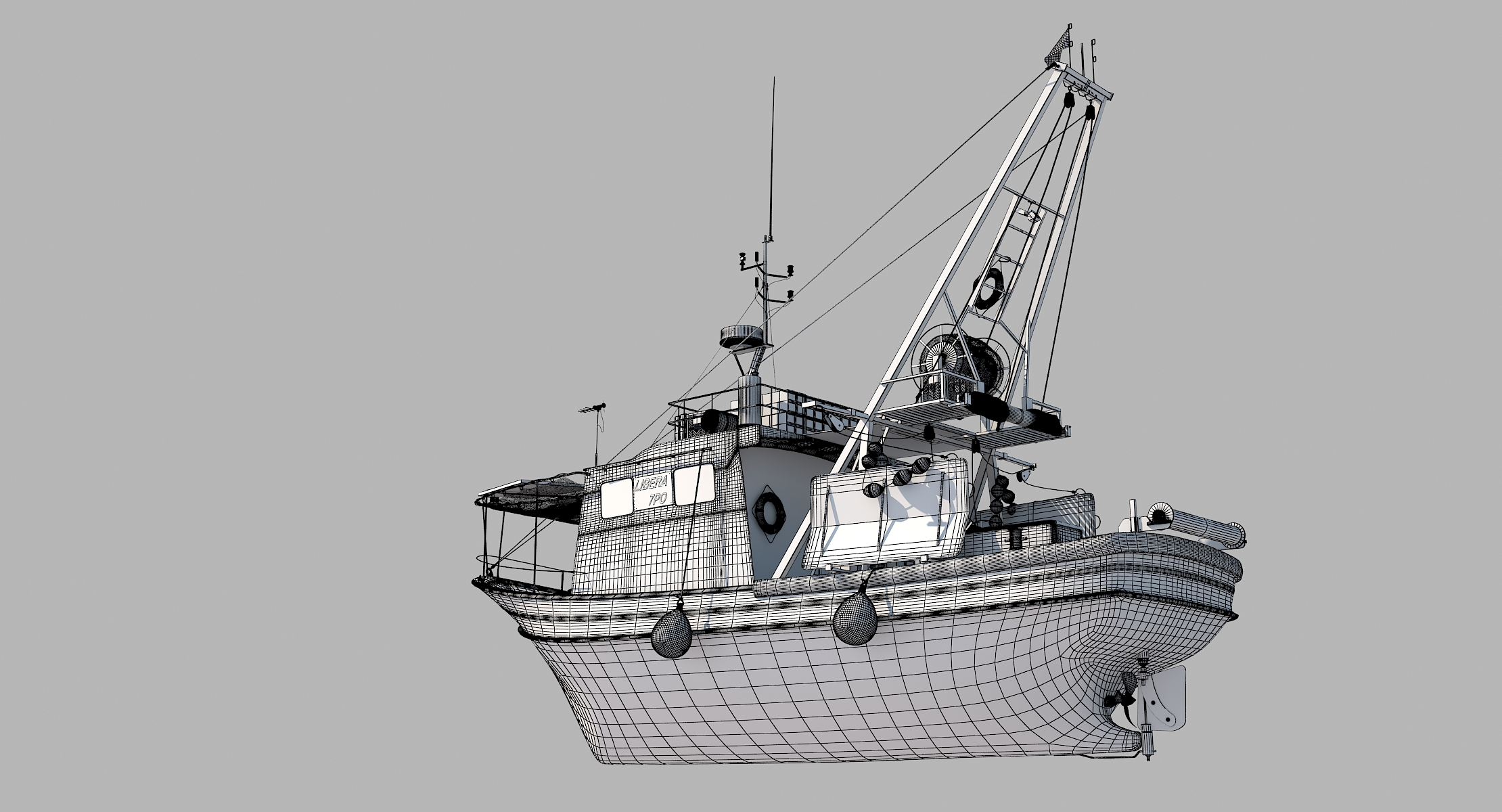 fishing vessel 3d model
