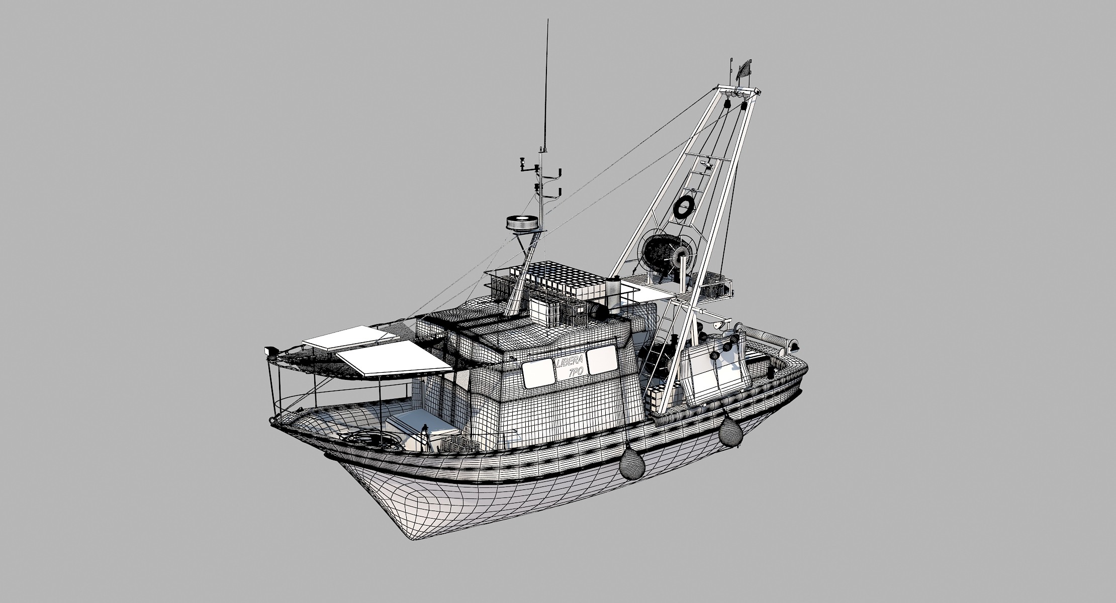 fishing vessel 3d model