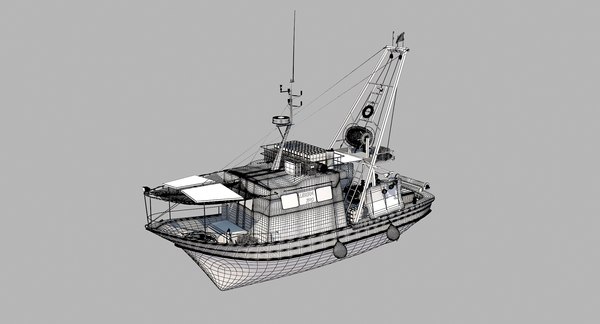 fishing vessel 3d model