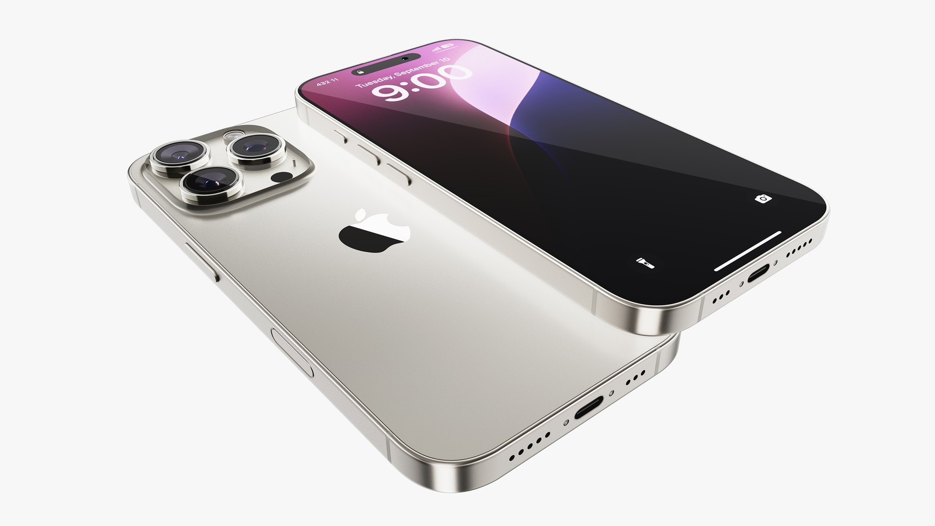IPhone 16 Pro Natural Titanium 3D Model - TurboSquid 2285654