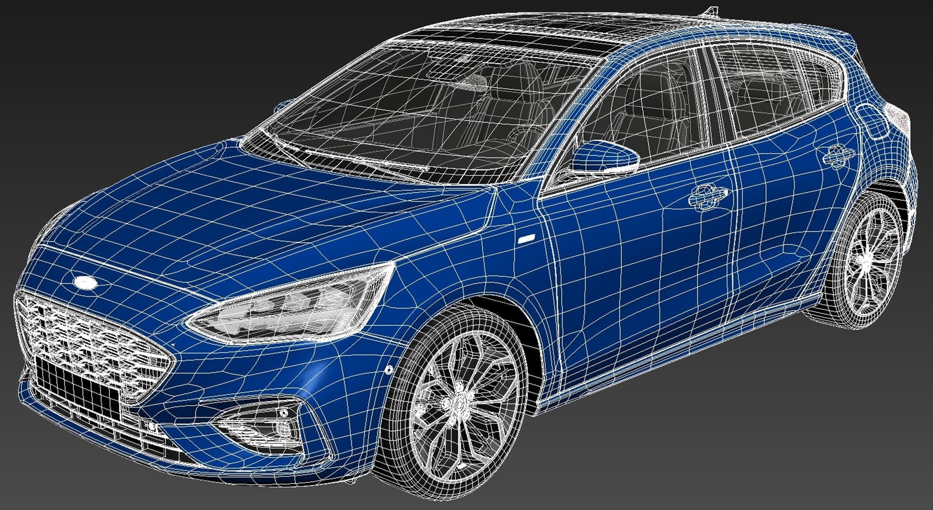 Ford Focus ST-line 2019 3D - TurboSquid 2224044