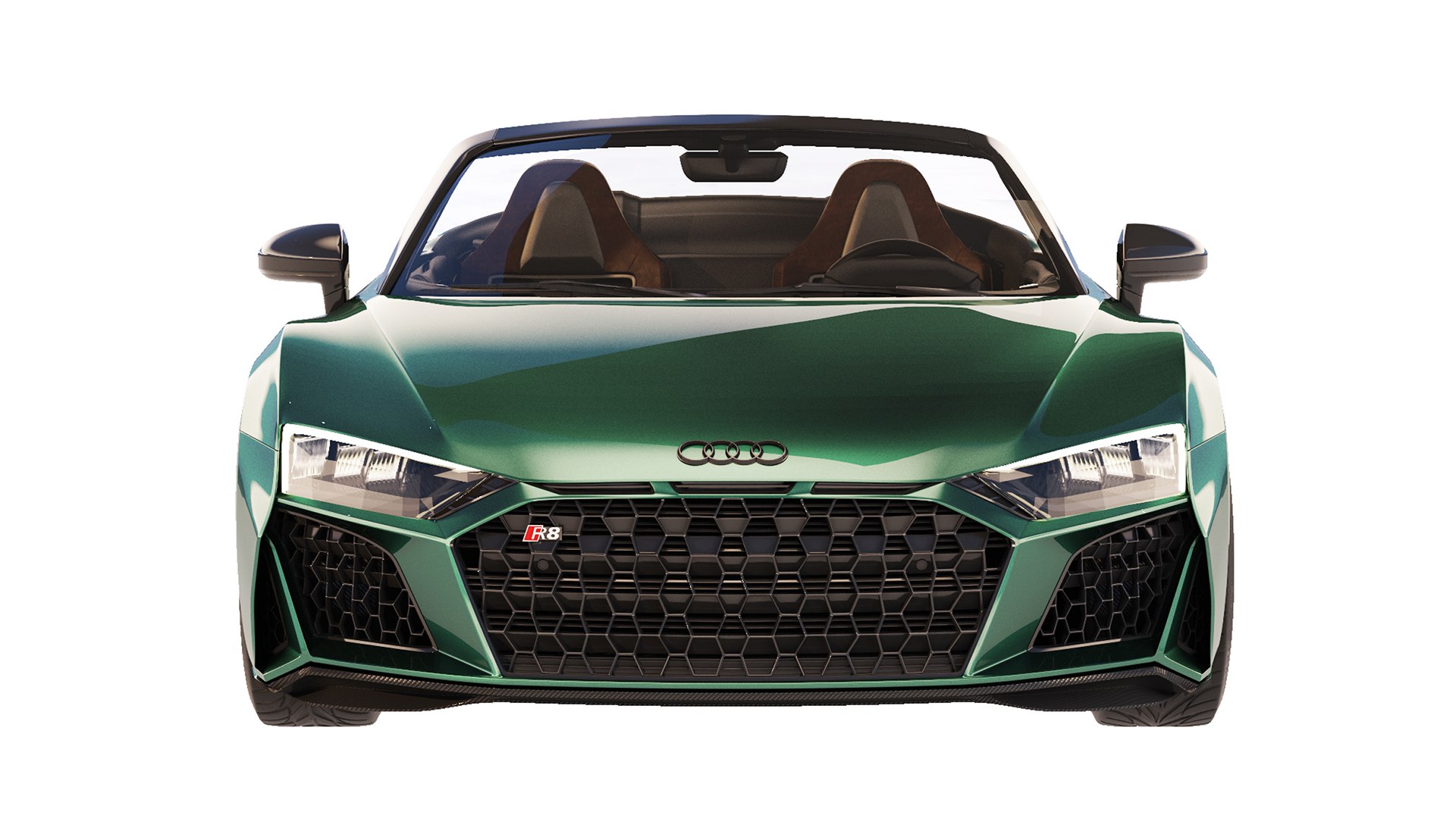 3D Audi R8 Spyder 2021 Open Roof - TurboSquid 1887173