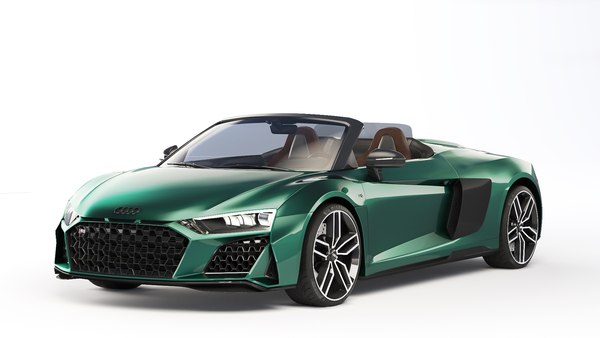 3D Audi R8 Spyder 2021 open roof - TurboSquid 1887173
