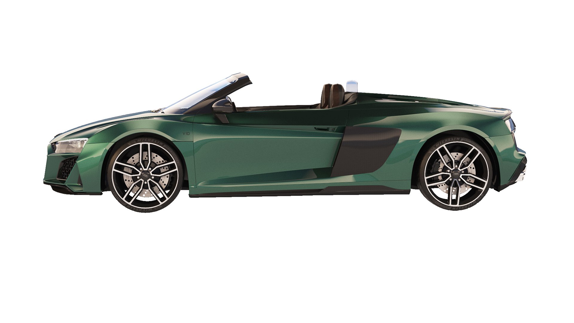 3D Audi R8 Spyder 2021 Open Roof - TurboSquid 1887173