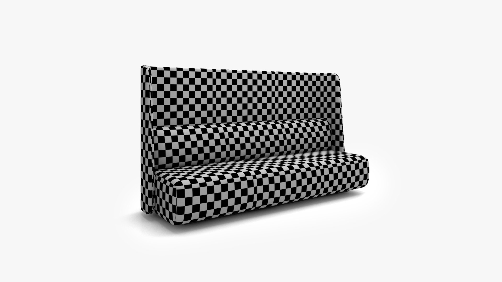 Bernhardt Design CODE Three Seat Sofa With Angled Wall 3D Model ...