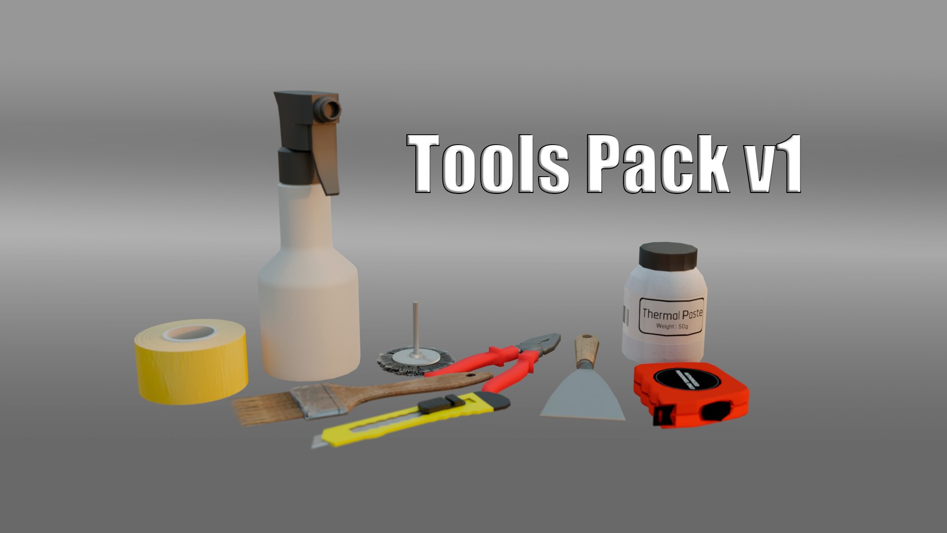 3D Tools Pack V1 Model - TurboSquid 2095175