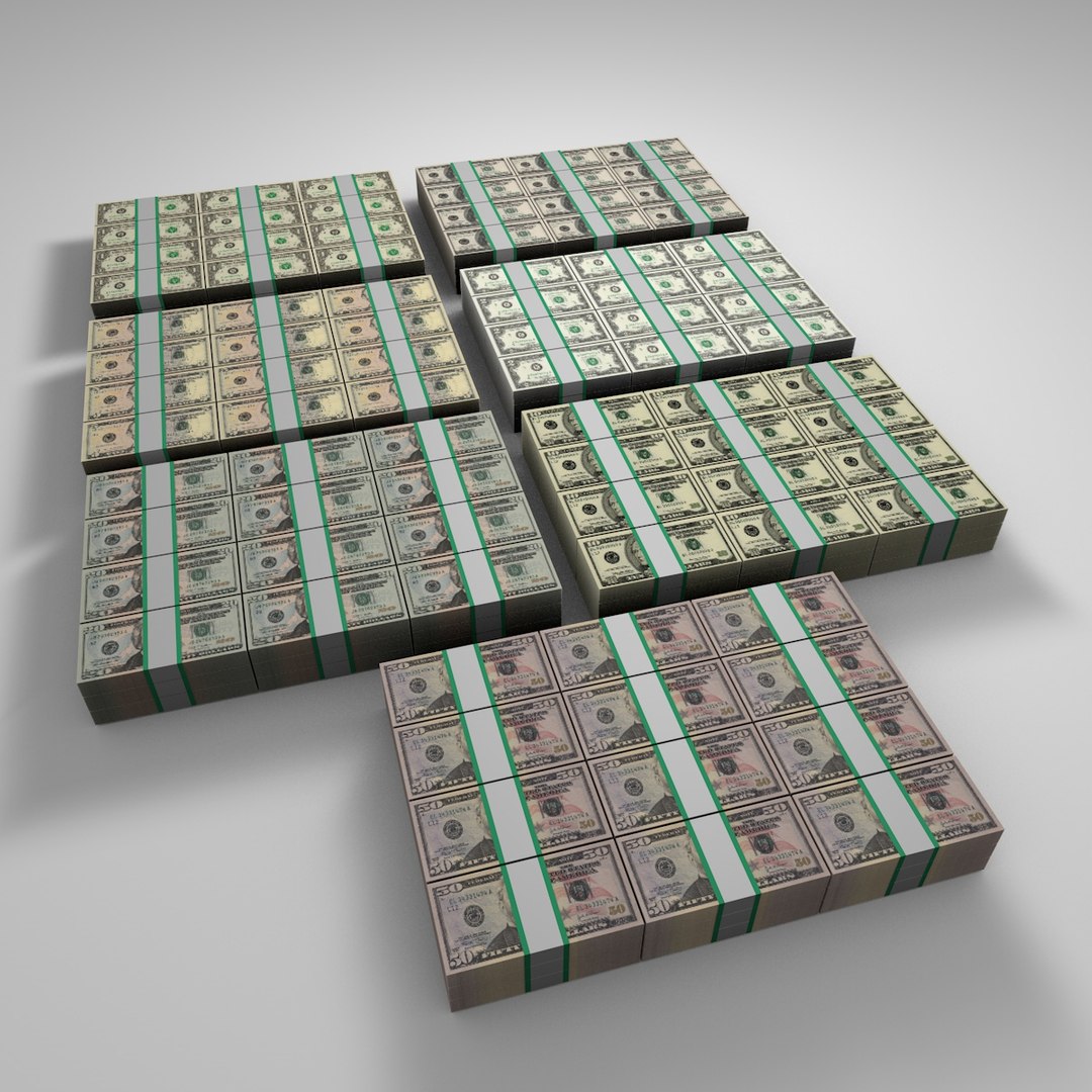 us-dollar banknotes dollar 3d model