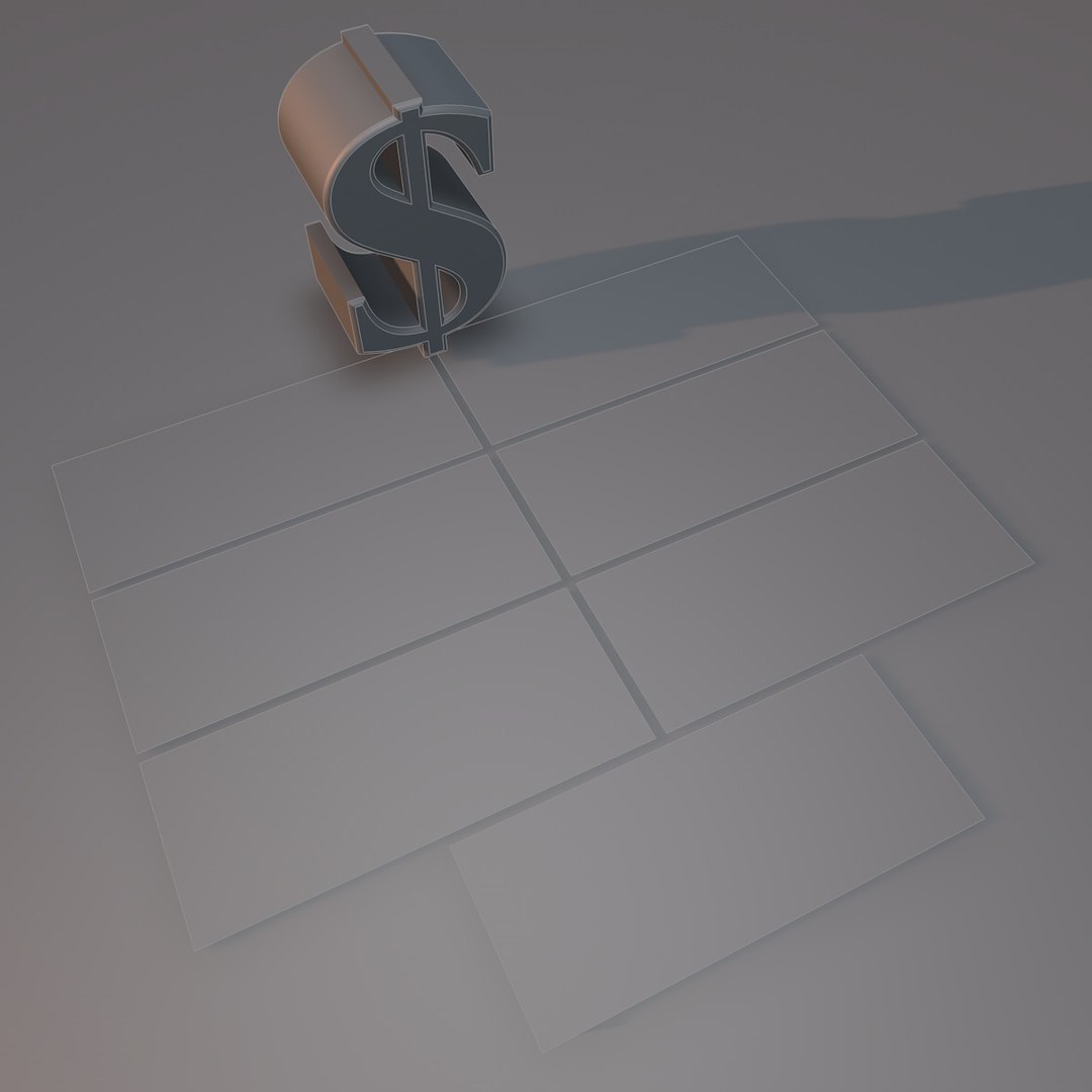 us-dollar banknotes dollar 3d model