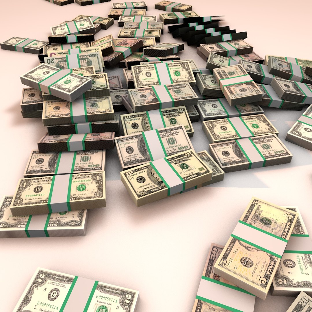 us-dollar banknotes dollar 3d model
