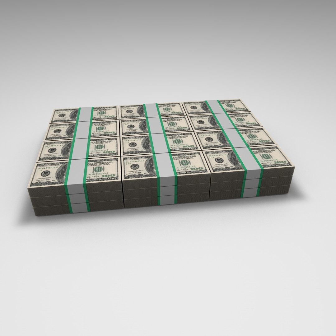 us-dollar banknotes dollar 3d model