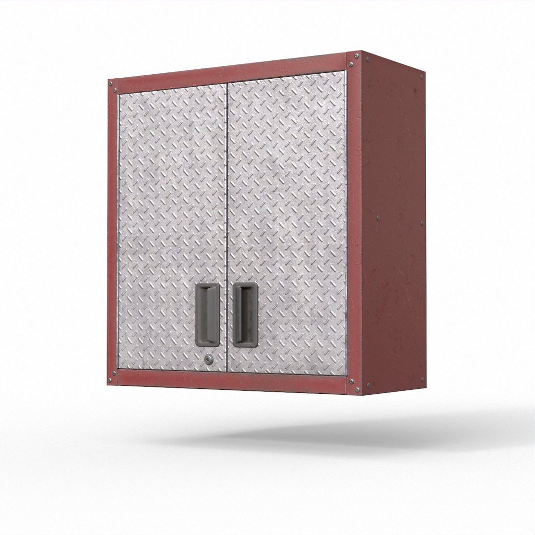 2 Wall Mounted Storage Cabinet 2d Model - TurboSquid 2097944