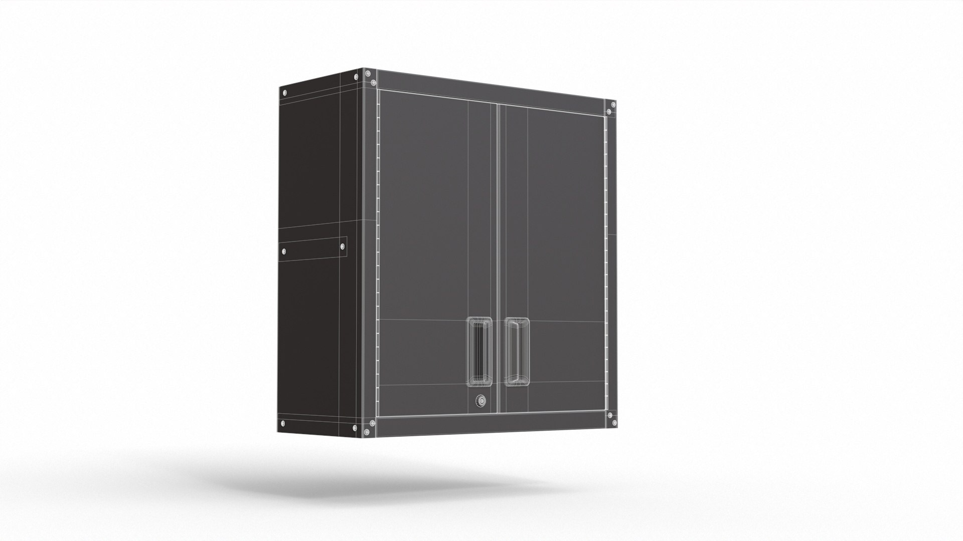 2 Wall Mounted Storage Cabinet 2d Model - TurboSquid 2097944