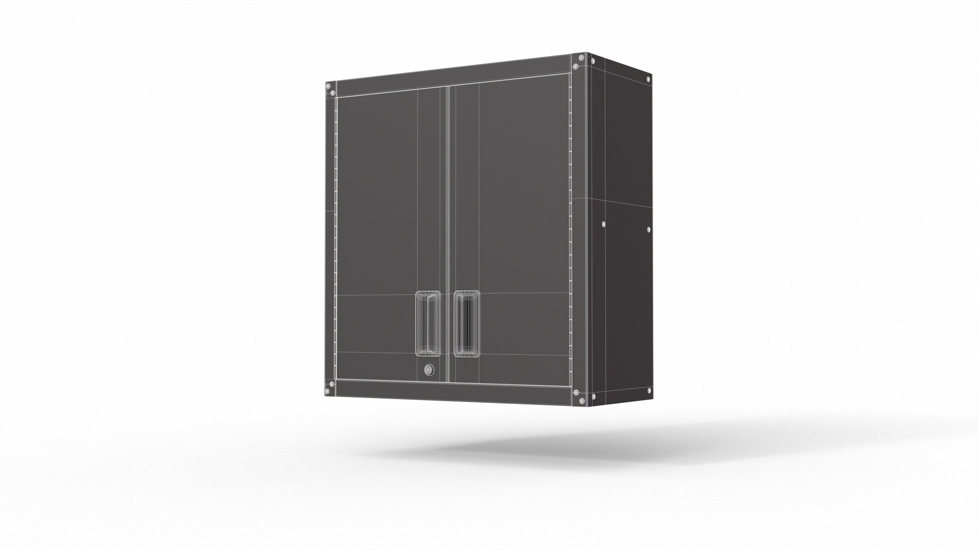 2 Wall Mounted Storage Cabinet 2d Model - TurboSquid 2097944