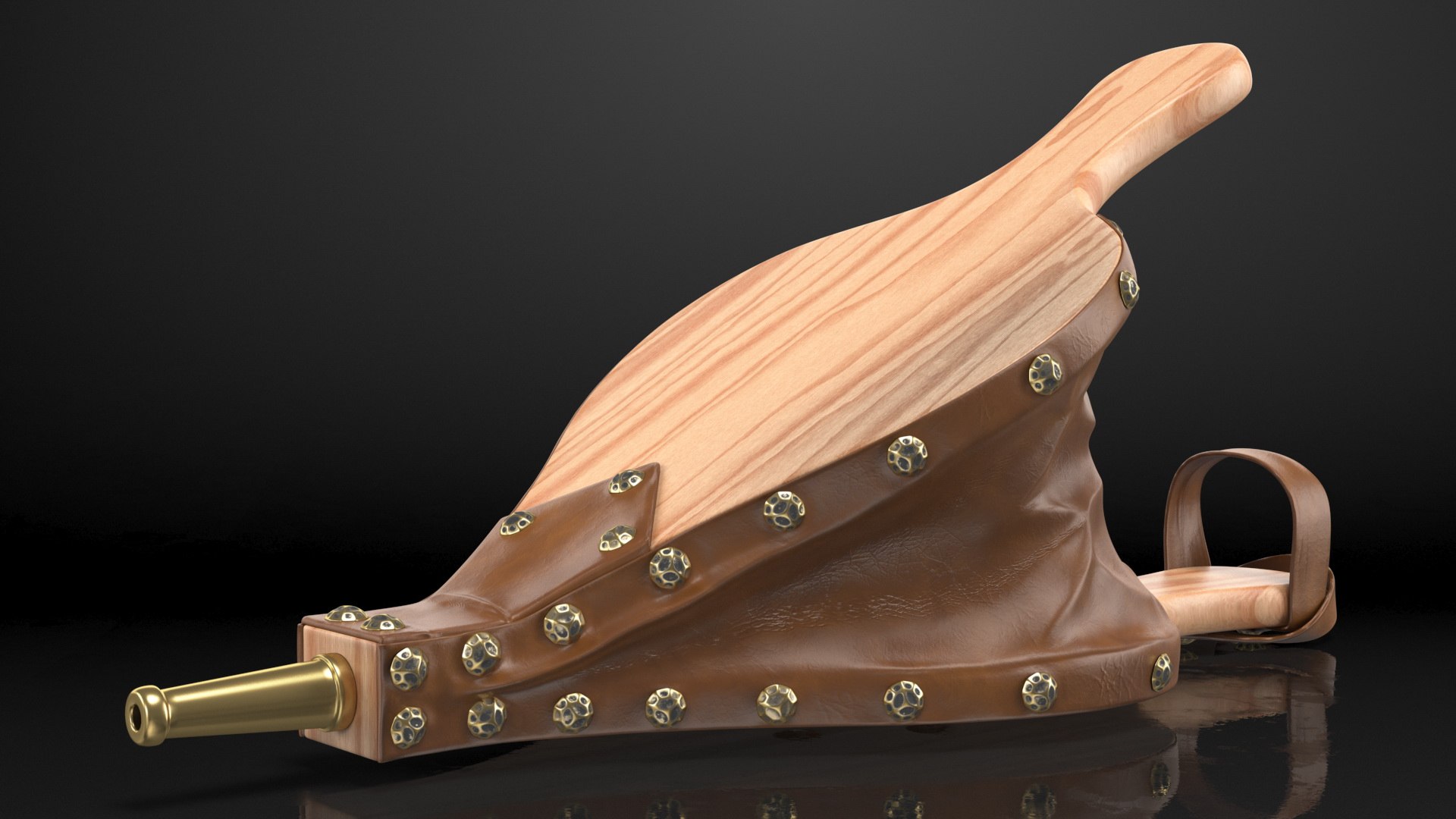 Brown Wood Fireplace Bellows 3D model - TurboSquid 1831197