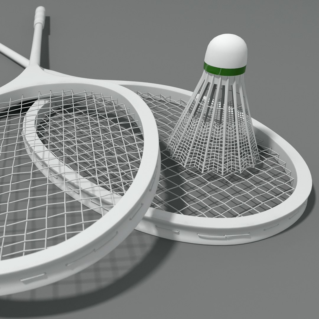Classic Badminton Rackets Model - TurboSquid 1296005