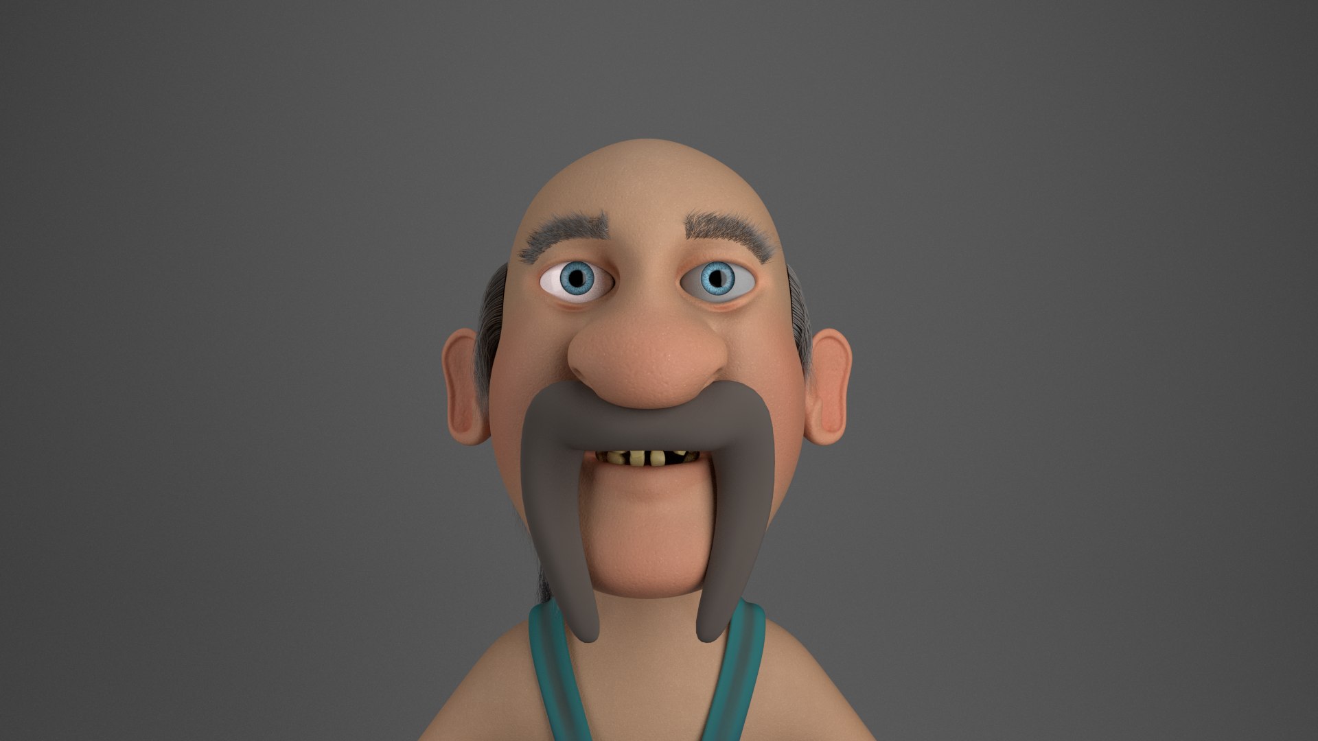 3D Cartoon Redneck - TurboSquid 1315194