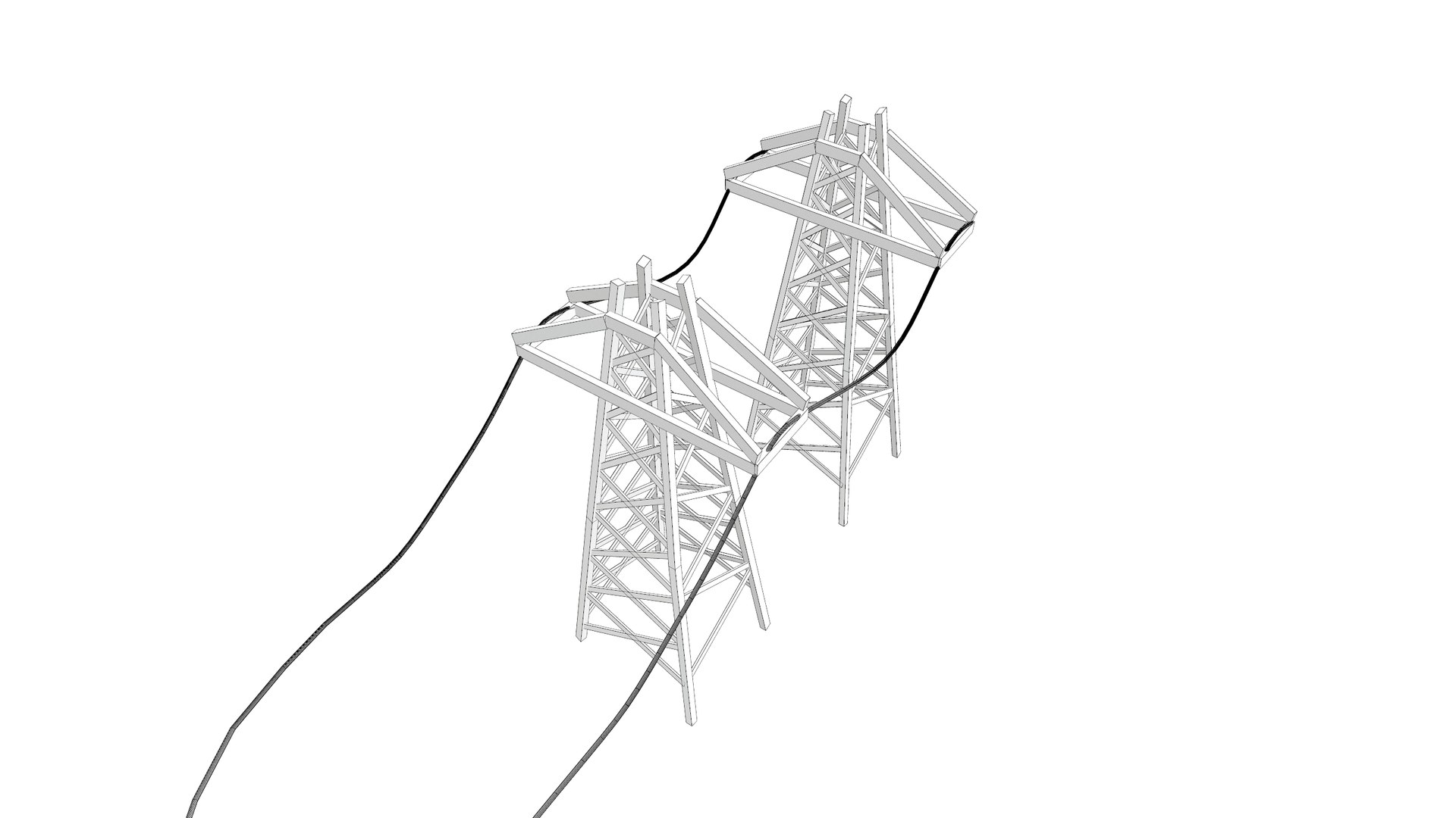 Powerlines 3D Model - TurboSquid 2137959