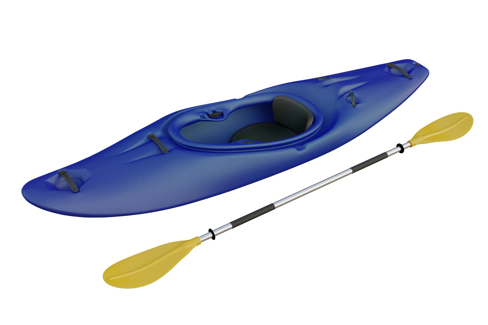 Kayak With Paddle 3D Model - TurboSquid 2206544