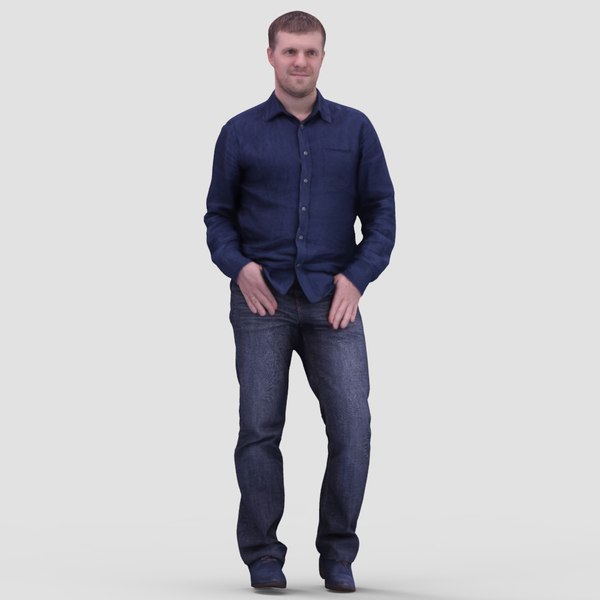 realistic human 3d model