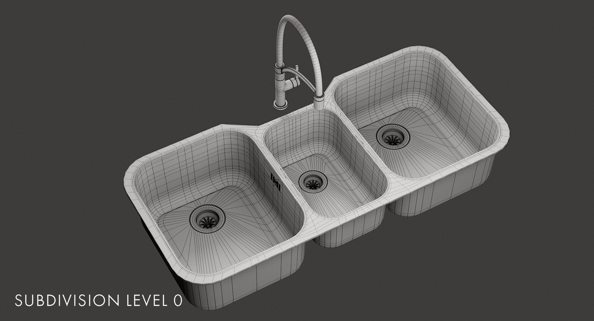 3D Realistic Sink Infinite Mixer - TurboSquid 1436111