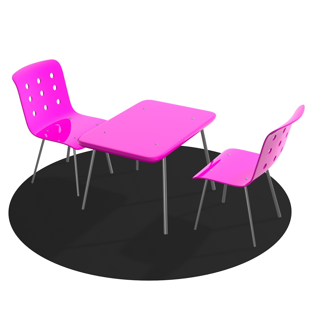 Table chairs 3D model - TurboSquid 1341122
