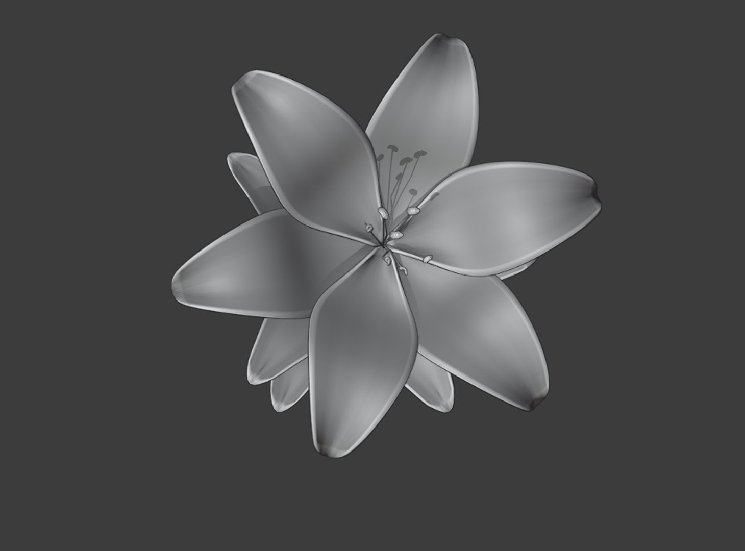 Lily Flower Model - TurboSquid 1656966