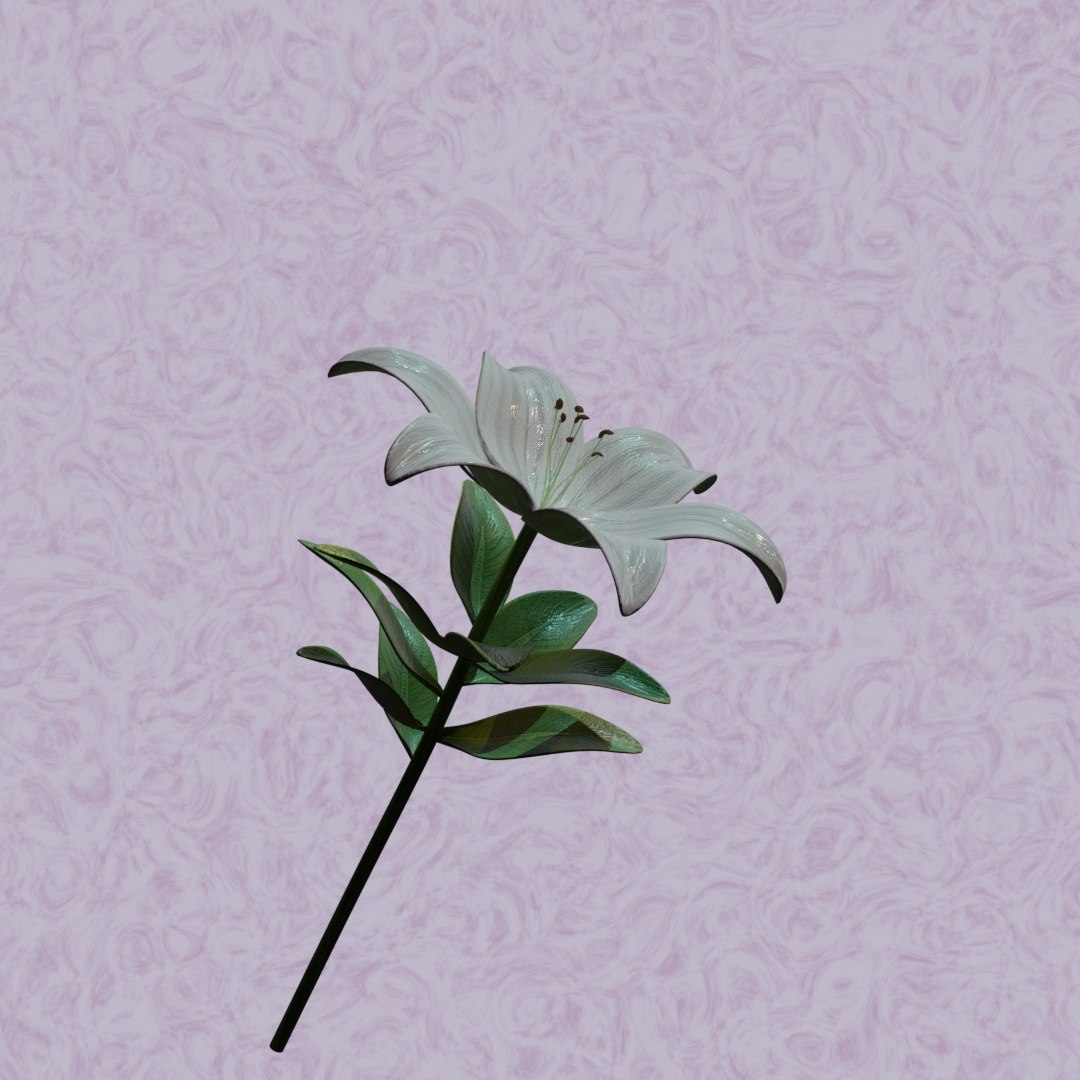 Lily Flower Model - TurboSquid 1656966