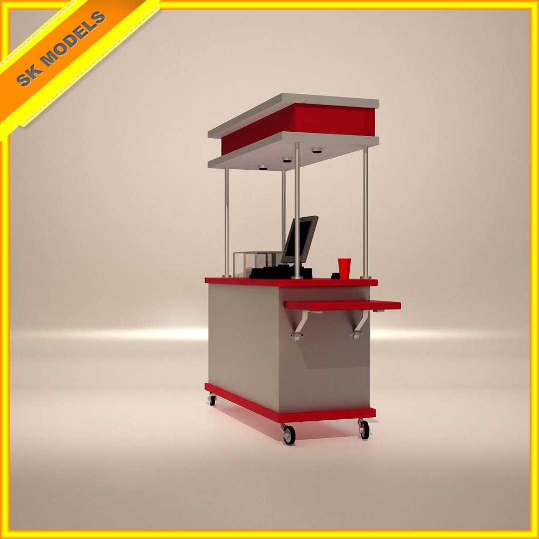 3d Model Of Food Cart
