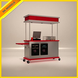 food stand 3d model