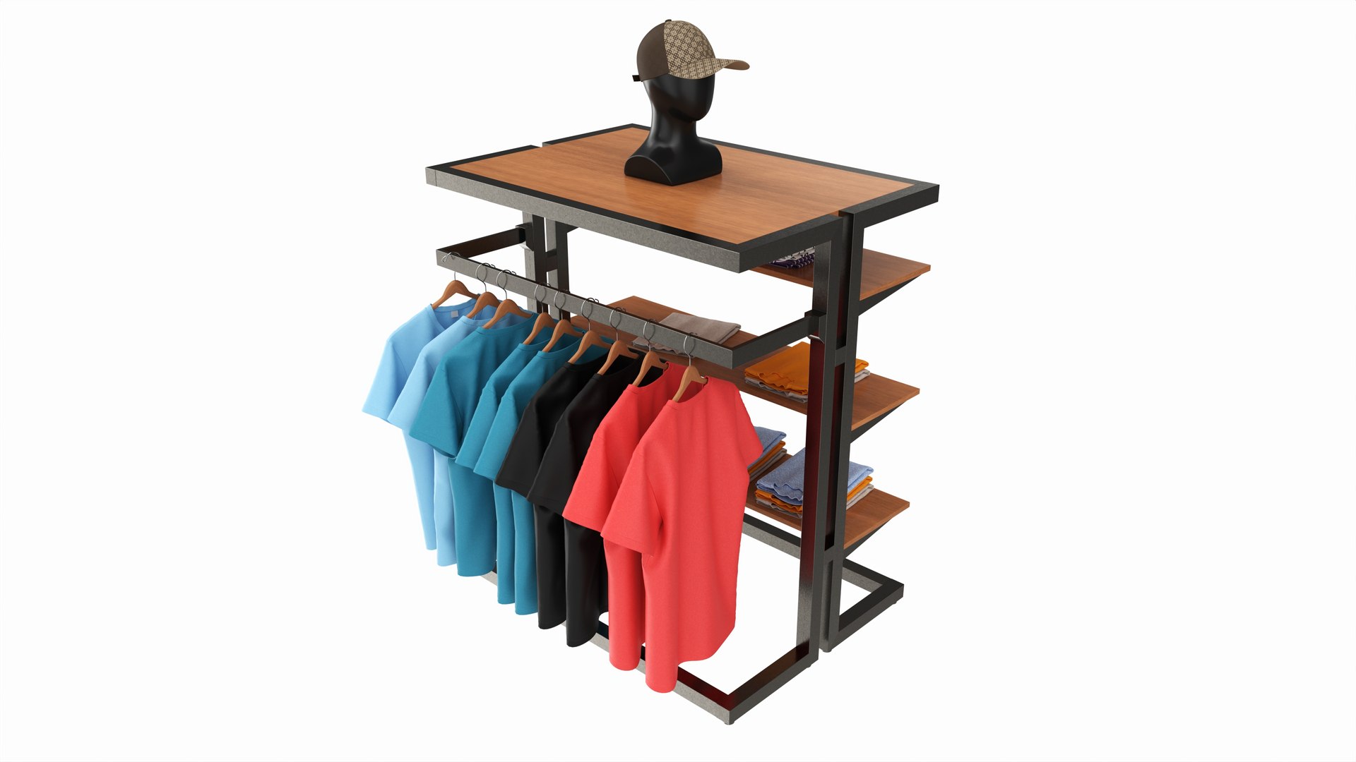 3D Model Store Island Merchandiser Display System - TurboSquid 2226113