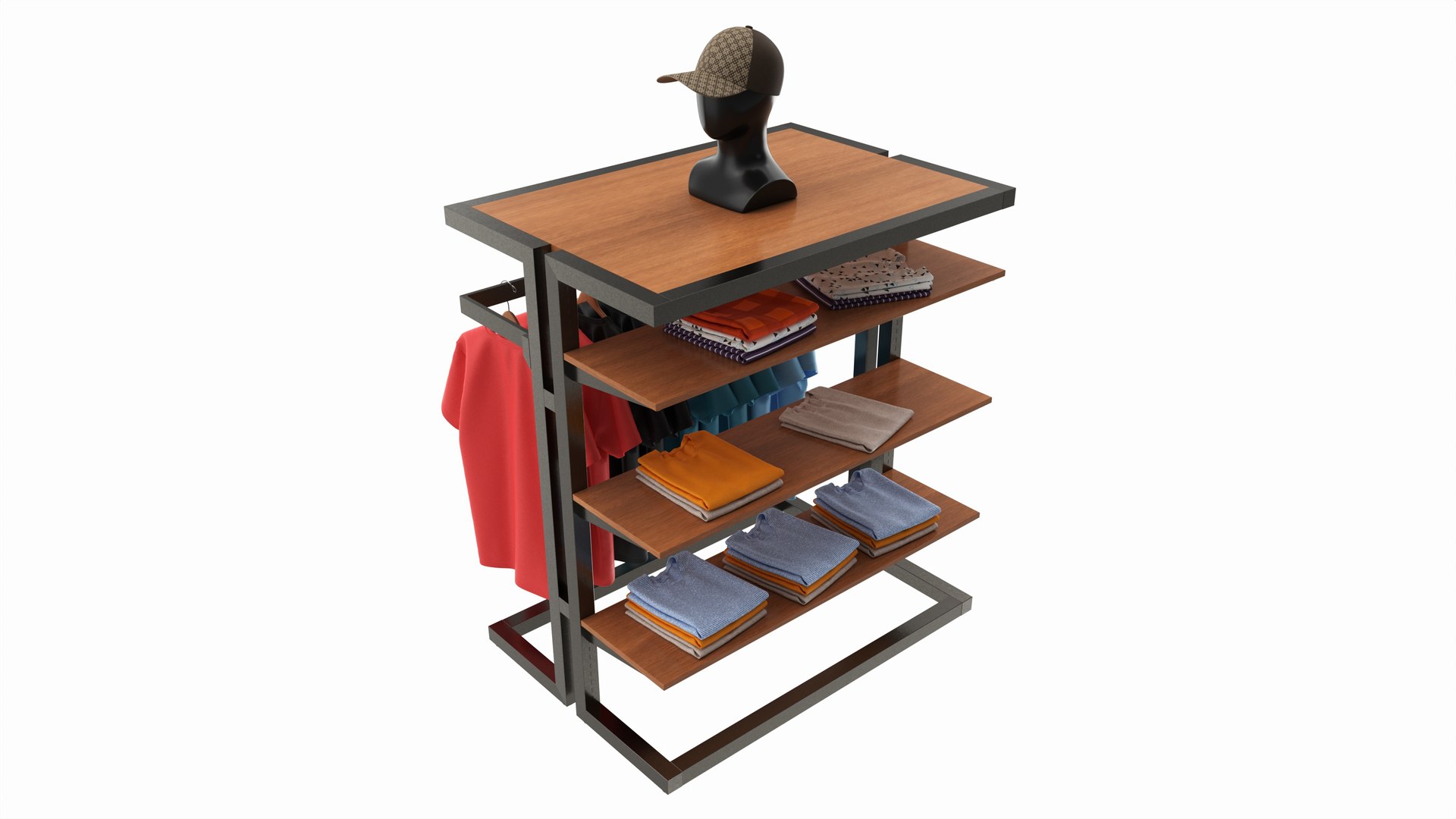 3D Model Store Island Merchandiser Display System - TurboSquid 2226113