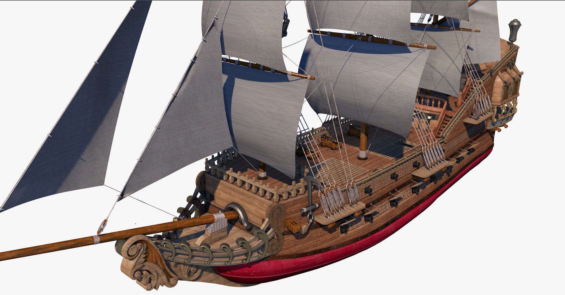 Galleon 3D Model - TurboSquid 1948919