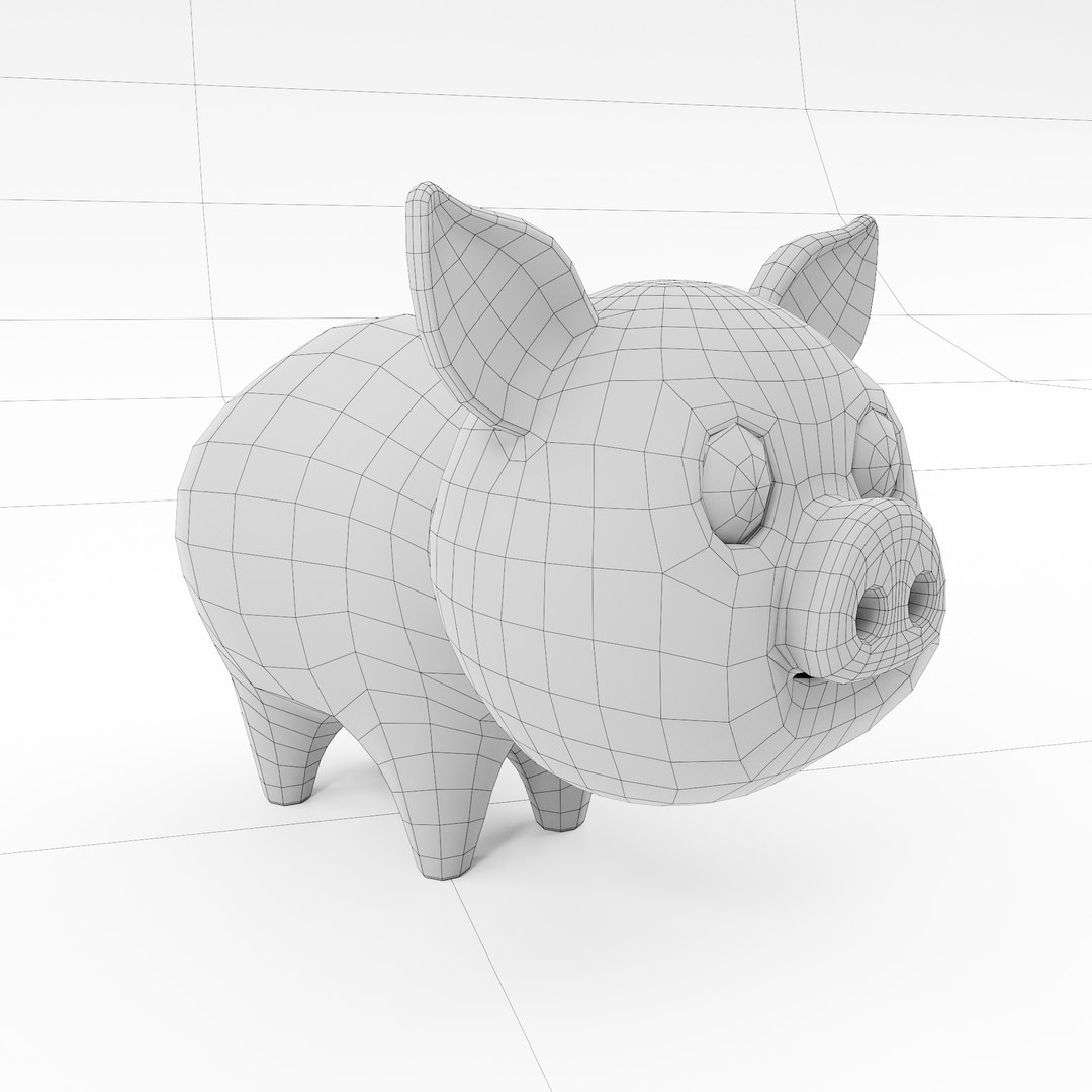 3D Model Pig Toon 3d Model - TurboSquid 1996760