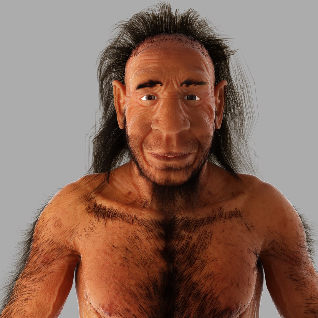 neanderthal man 3d max