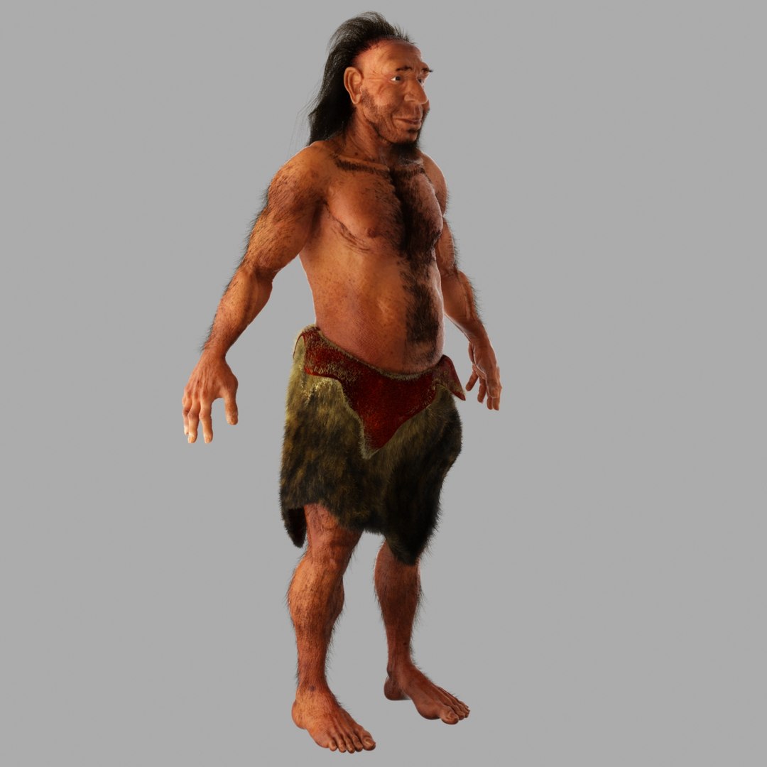 neanderthal man 3d max