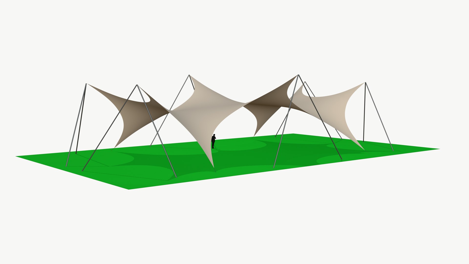 3D Stretch Tent Design model - TurboSquid 2116444