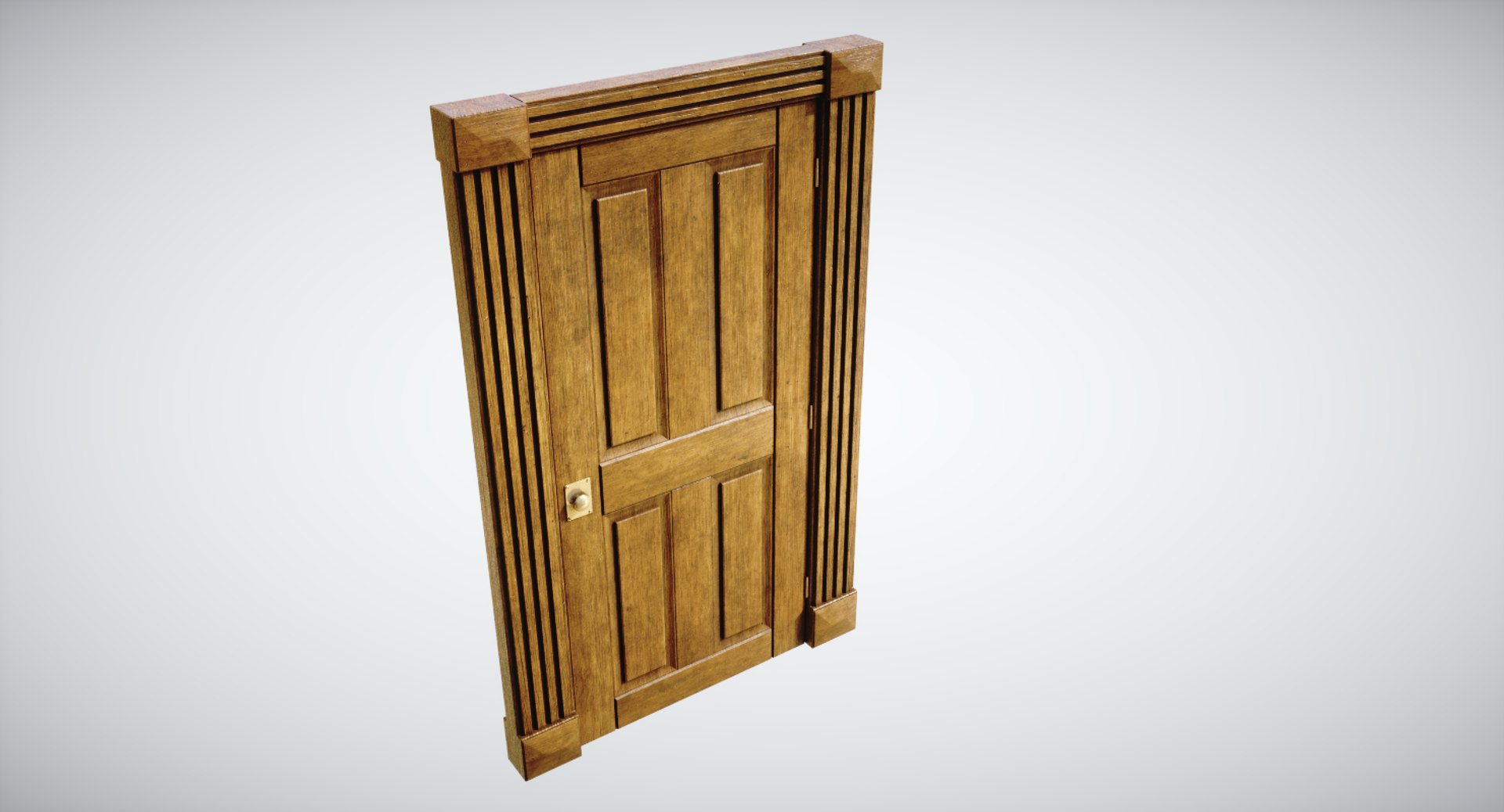 3D Model Lightwave Wood Door - TurboSquid 1266074