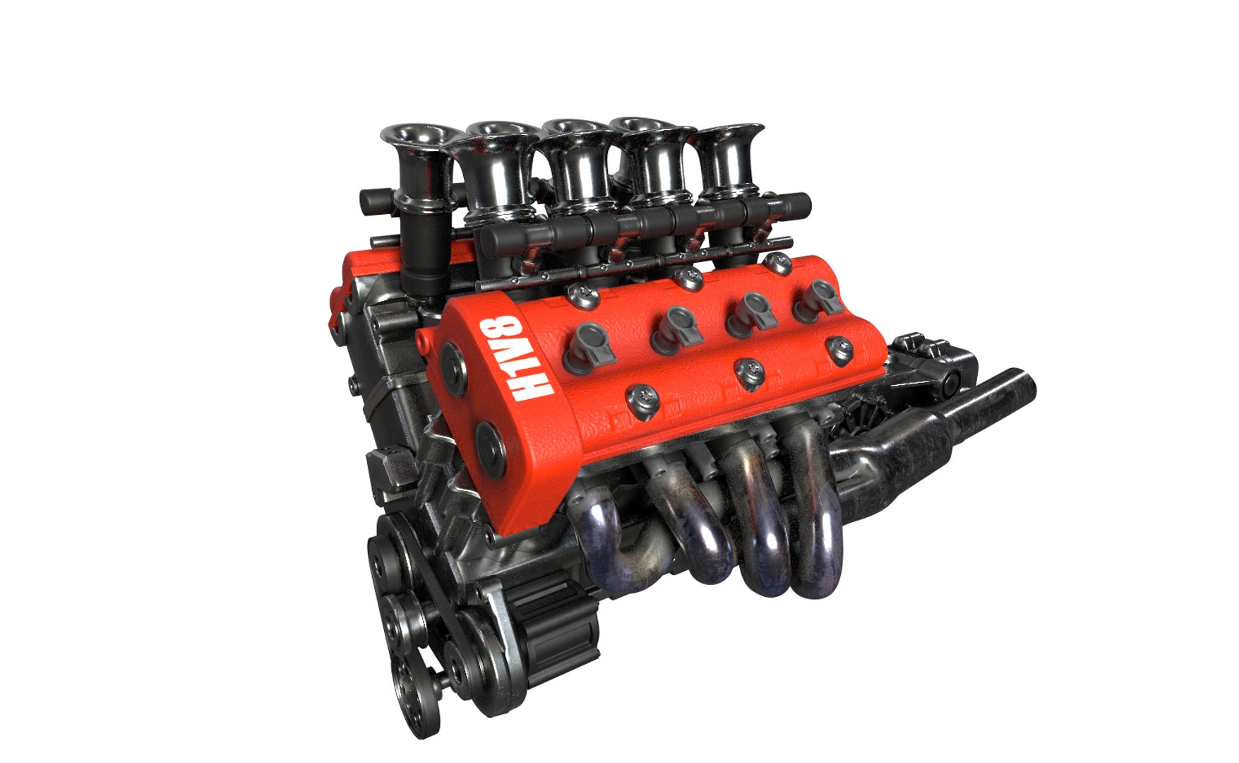 V8 Engine Model - TurboSquid 1342789