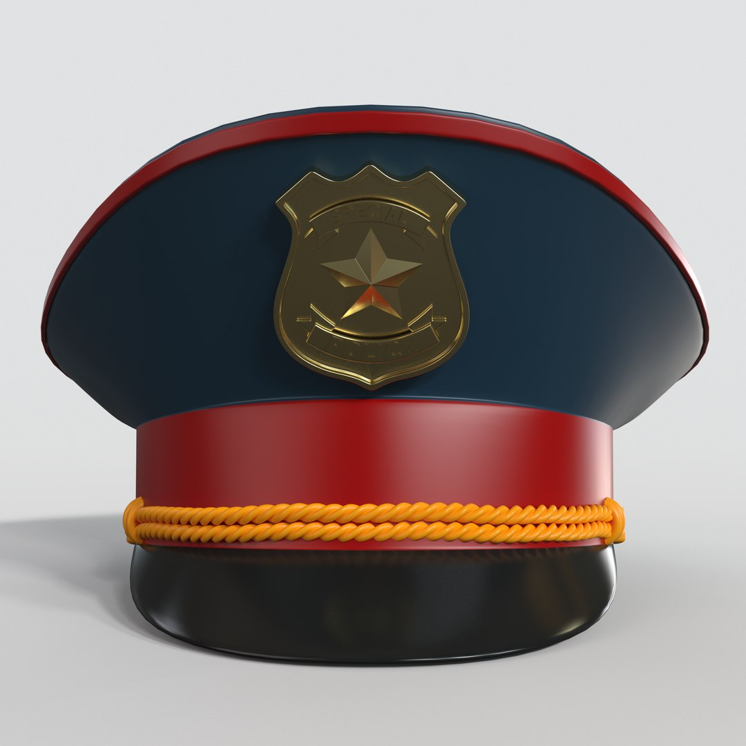Police Hat 3D Model - TurboSquid 1560316