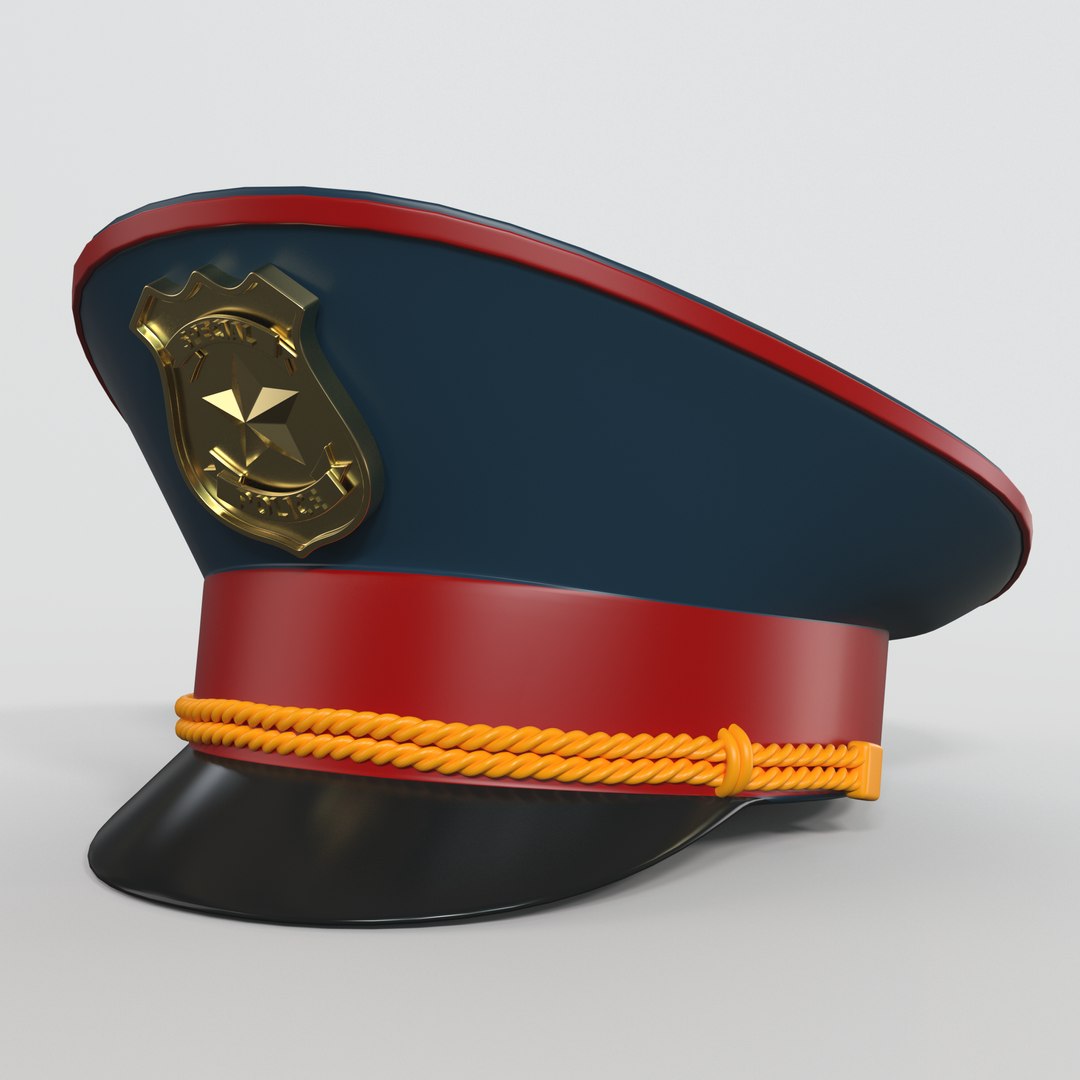 Police Hat 3D Model - TurboSquid 1560316