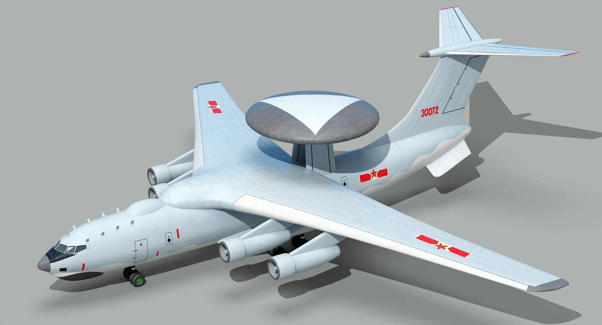 3D Chinese Awacs Kj-2000 Model - TurboSquid 1154284