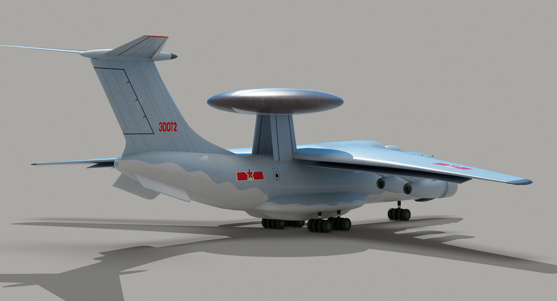 3D Chinese Awacs Kj-2000 Model - TurboSquid 1154284