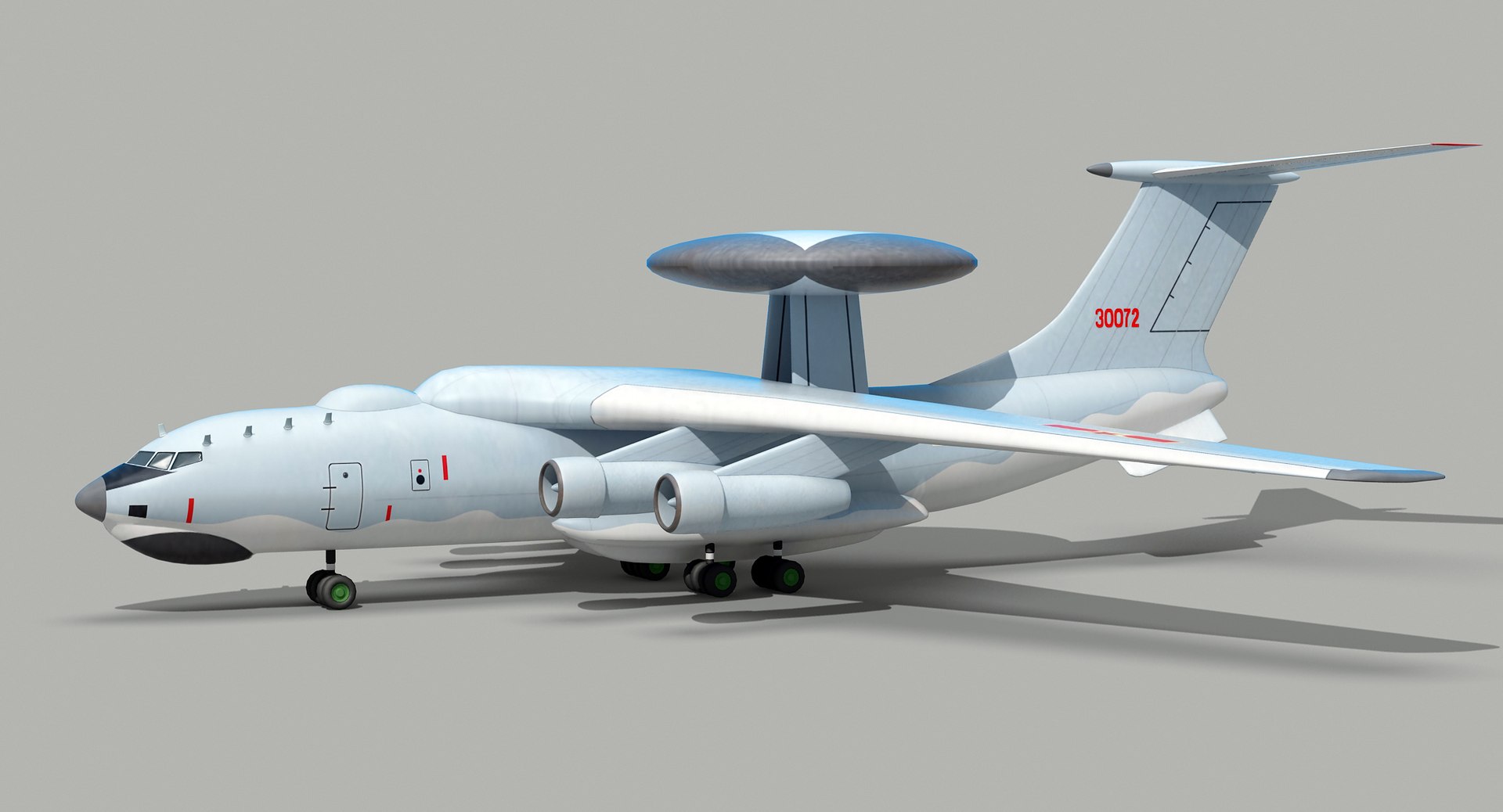 3D Chinese Awacs Kj-2000 Model - TurboSquid 1154284