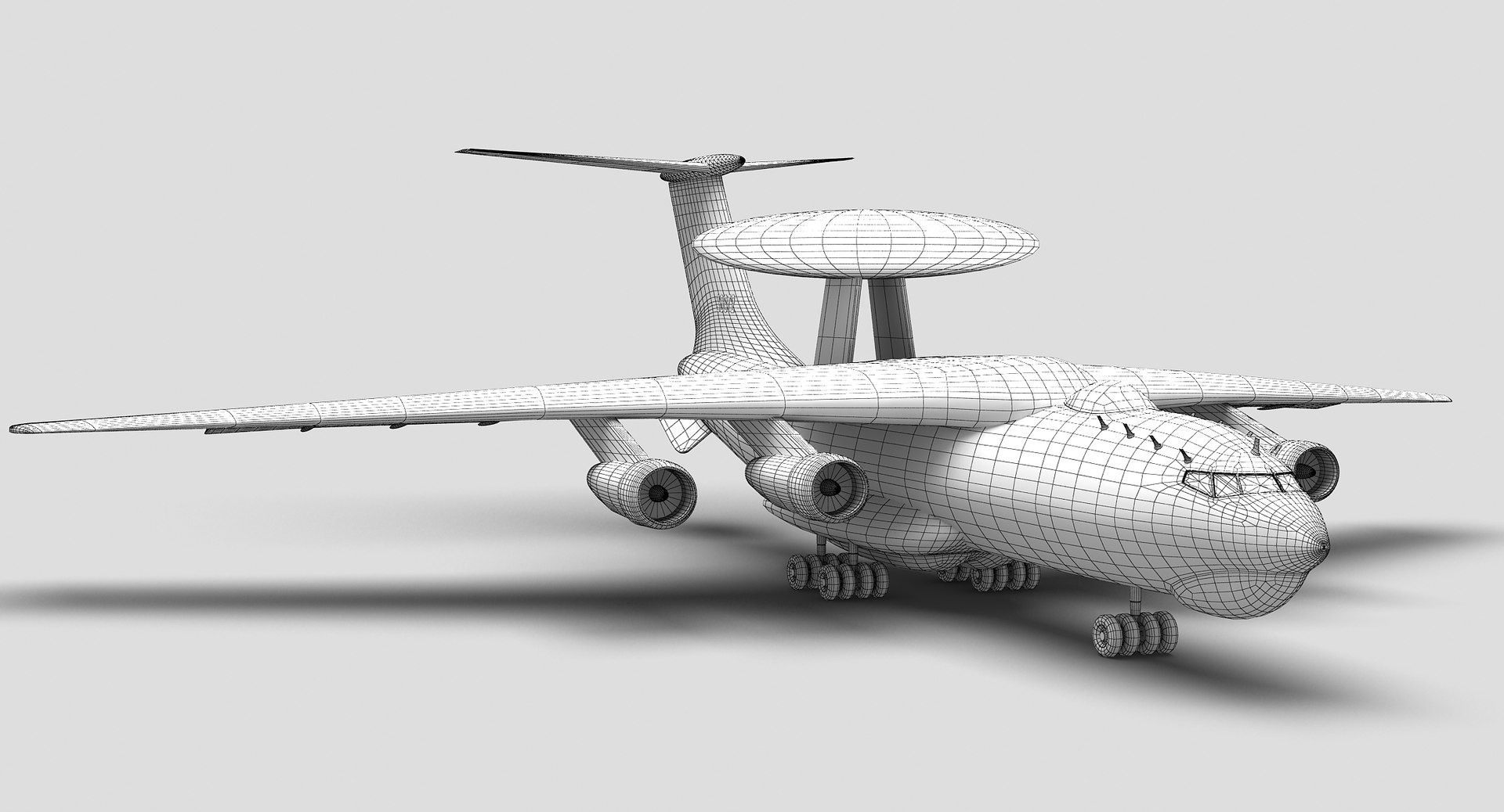 3D Chinese Awacs Kj-2000 Model - TurboSquid 1154284