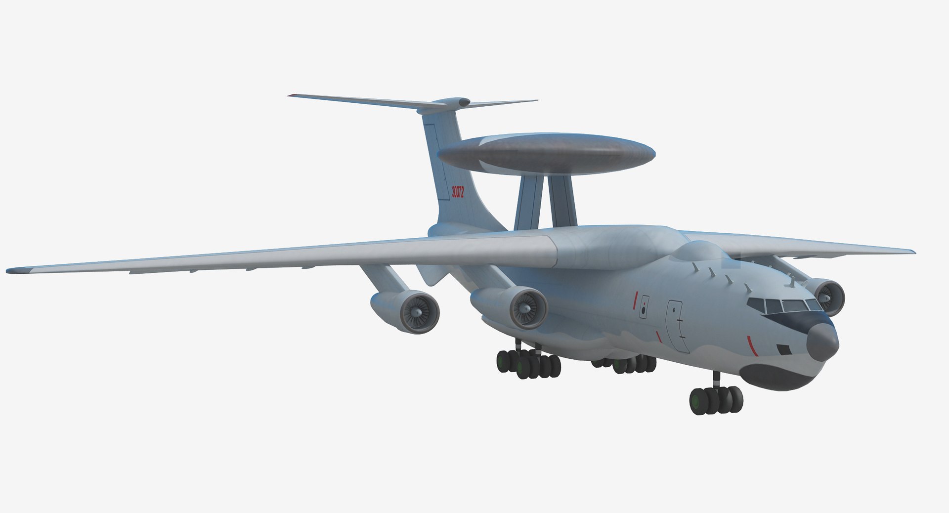 3D Chinese Awacs Kj-2000 Model - TurboSquid 1154284