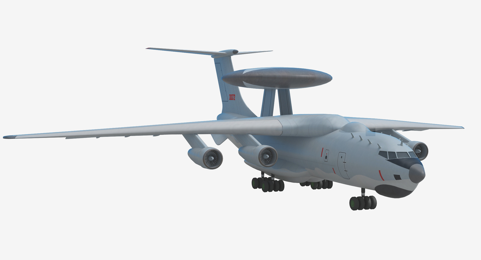 3D chinese awacs kj-2000 model - TurboSquid 1154284