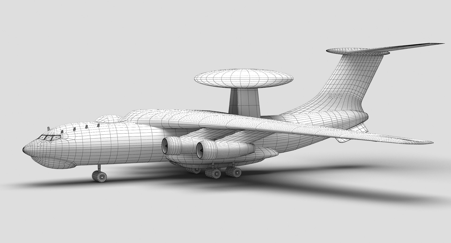 3D Chinese Awacs Kj-2000 Model - TurboSquid 1154284