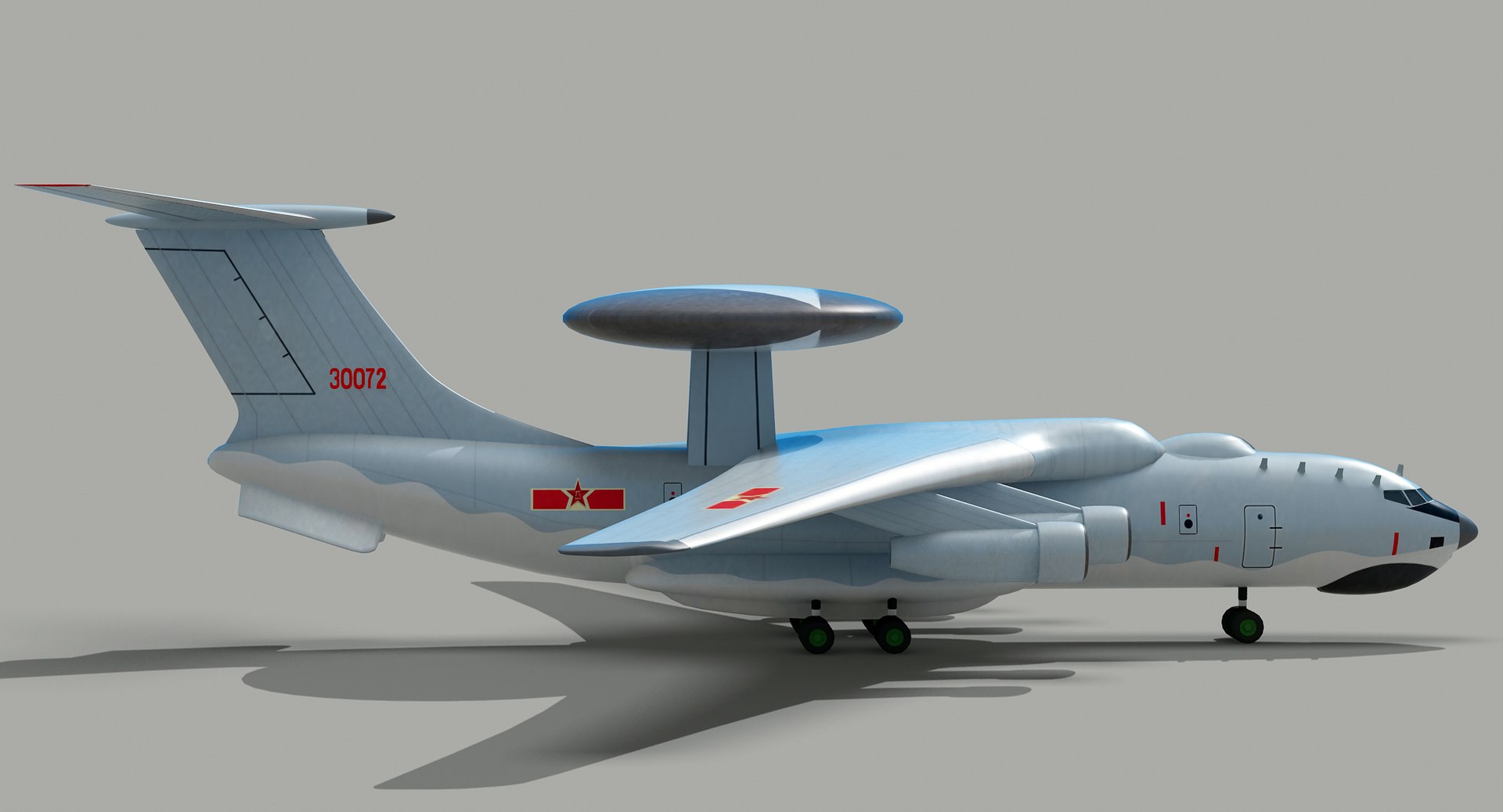 3D Chinese Awacs Kj-2000 Model - TurboSquid 1154284