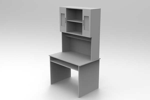Study desk 3D model - TurboSquid 1672269